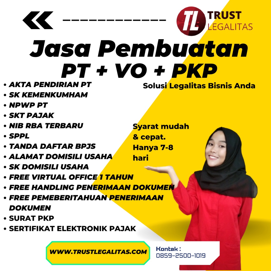 Jual Pembuatan PT Lengkap + Virtual Office + PKP | Shopee Indonesia