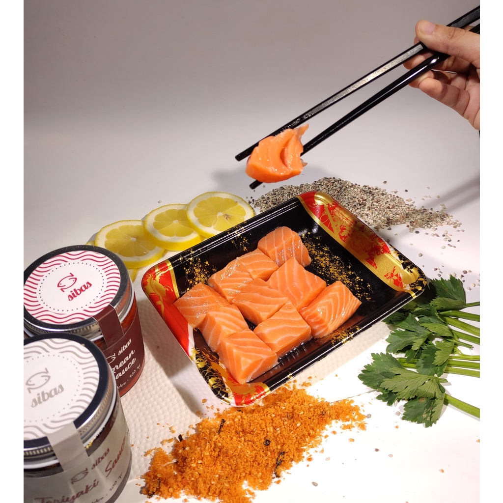 Jual SALMON SASHIMI POKE CUBES SEGAR 200GR | Shopee Indonesia