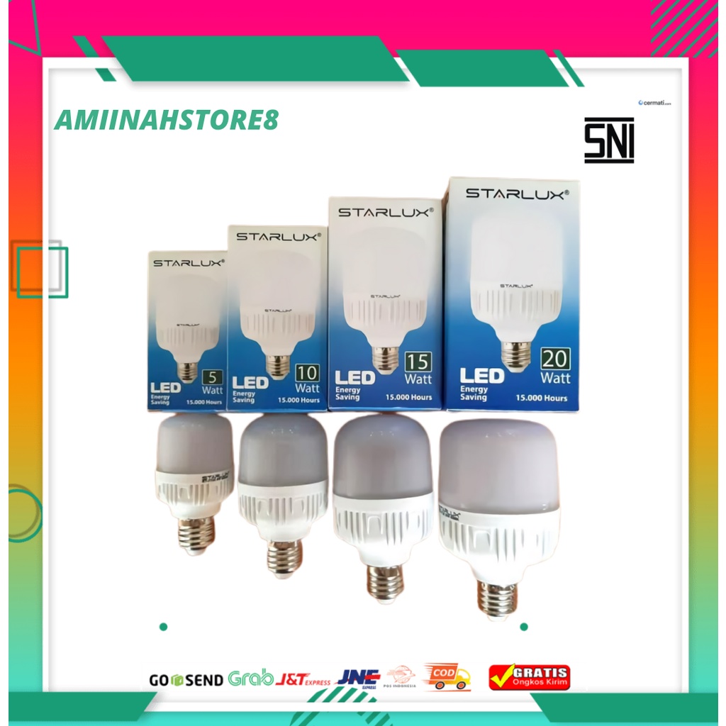 Jual LAMPU BOLHAM LED 5 - 20 WATT STARLUX LAMPU BOLHAM MURAH STARLUX | Shopee Indonesia