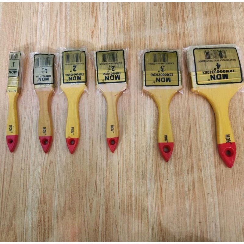 Jual Kuas Cat 1inch 1,5inch 2inch 2,5inch 3inch 4inch MDN Asli Tembok ...