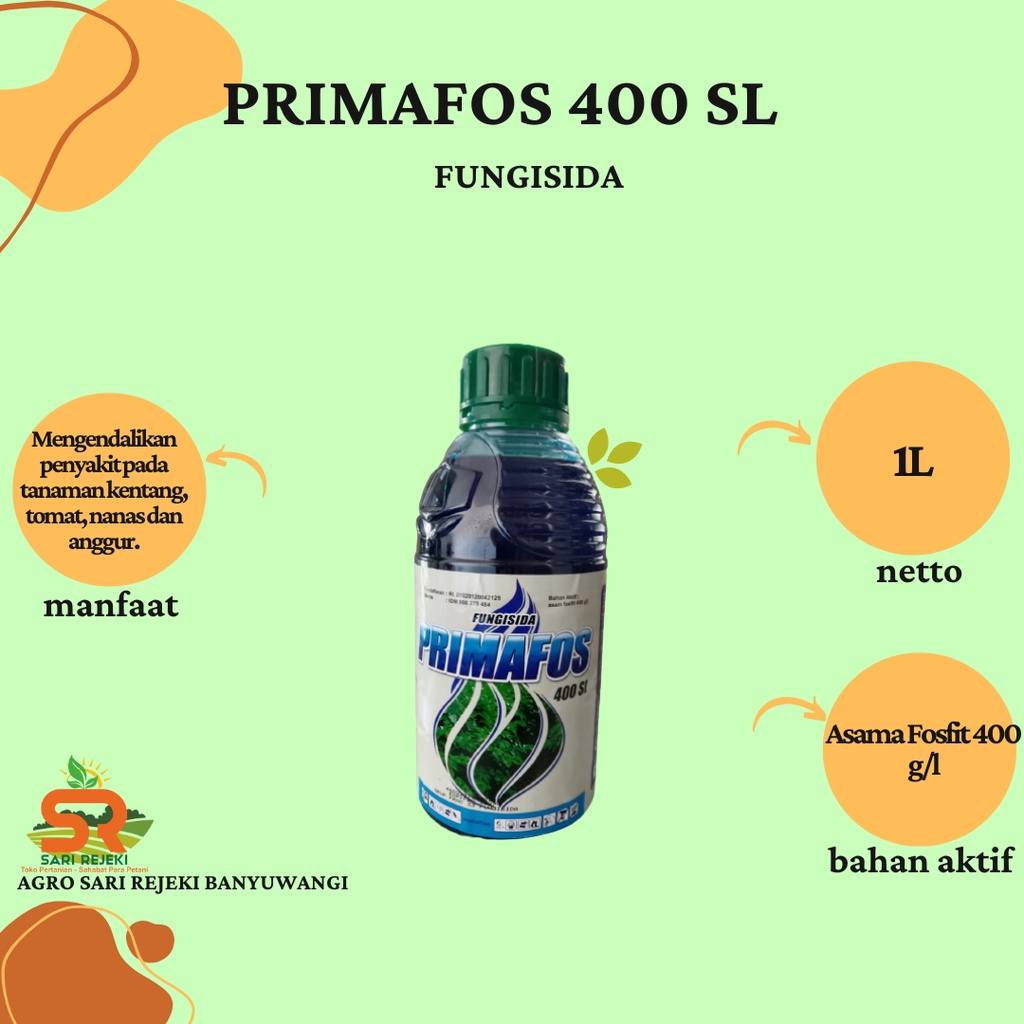Jual PRIMAFOS 400SL 1LITER FUNGISIDA SISTEMIK ASAM FOSFIT | Shopee ...