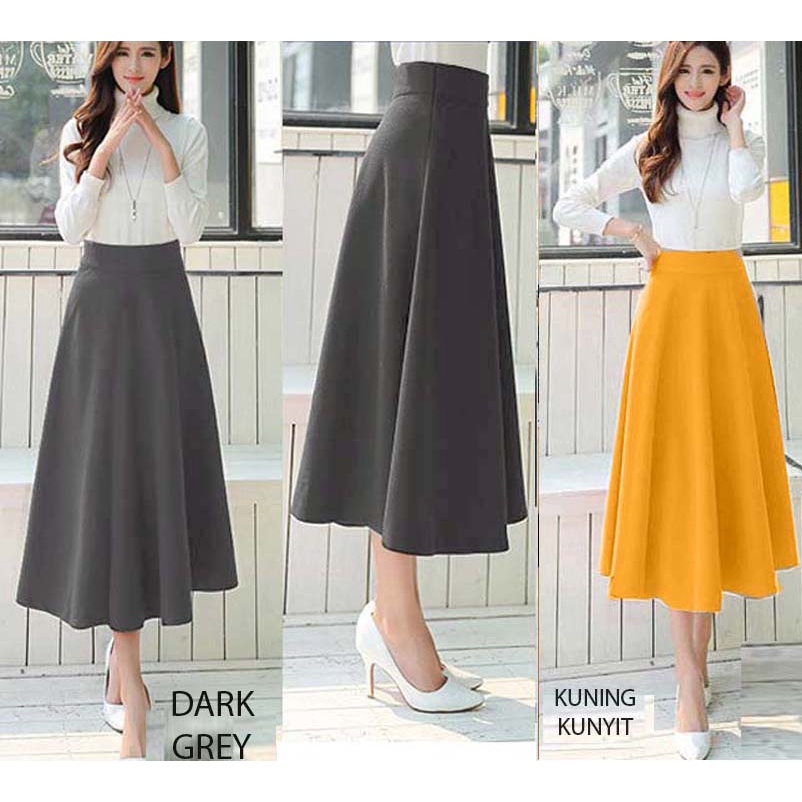 Jual (L083) Rok Flare panjang 7/8 / Sebetis | Shopee Indonesia