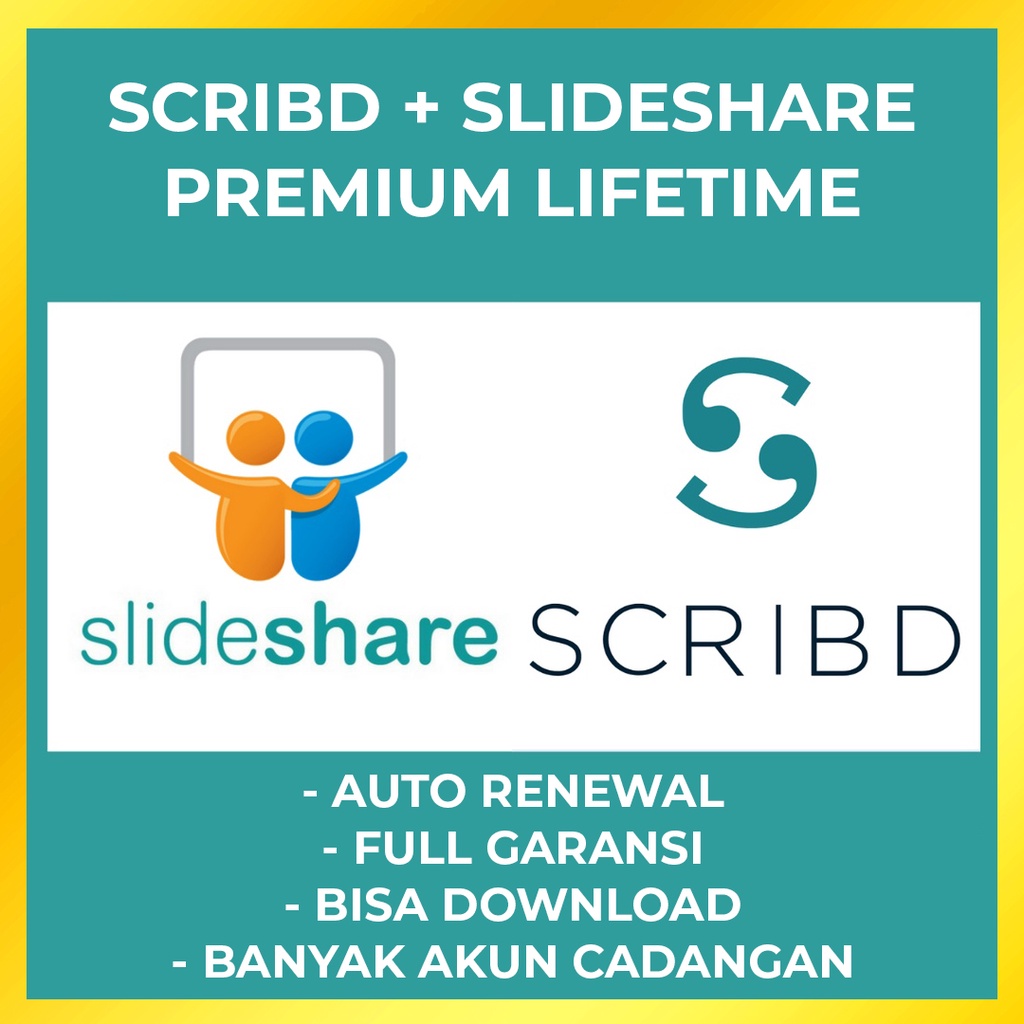 Jual SlideShare + Scribd Lifetime Premium Akun | Shopee Indonesia