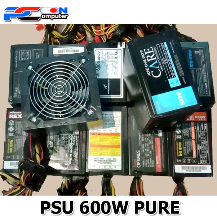Jual PSU 600watt 2x6 pin vga | Power Supply 600W | Shopee Indonesia