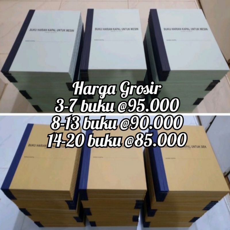 Jual Jurnal Log Book Buku Harian Kapal Engine Mesin Deck | Shopee Indonesia