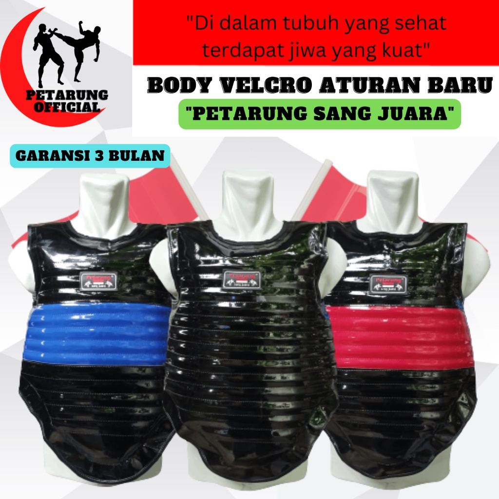 Jual sepasang body velcro aturan baru/Body protector silat/pelindung ...