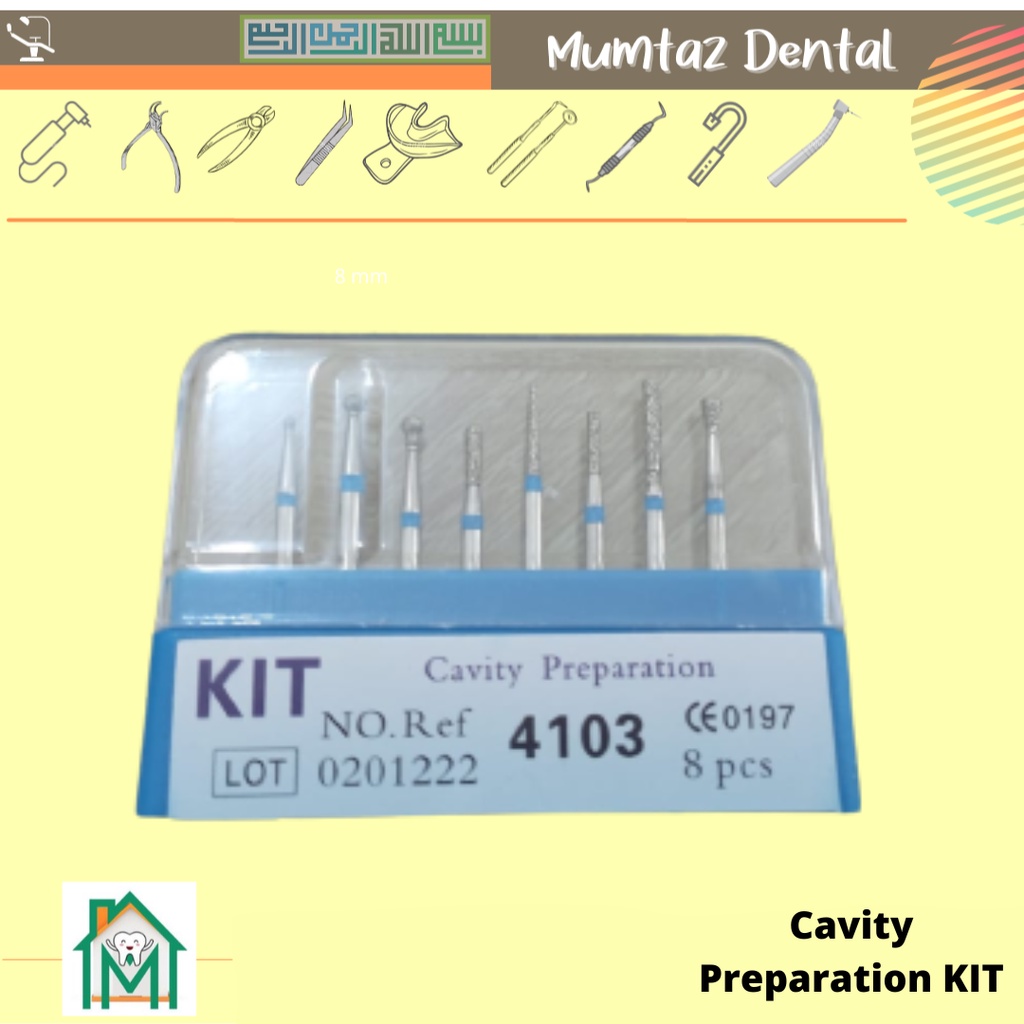 Jual dental bur cavity preparation KIT 4103 | Shopee Indonesia