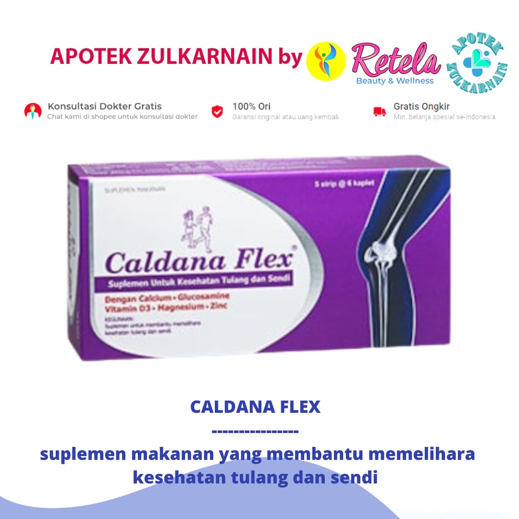 Jual CALDANA FLEX BOX 30 KAPLET memelihara kesehatan tulang dan sendi ...