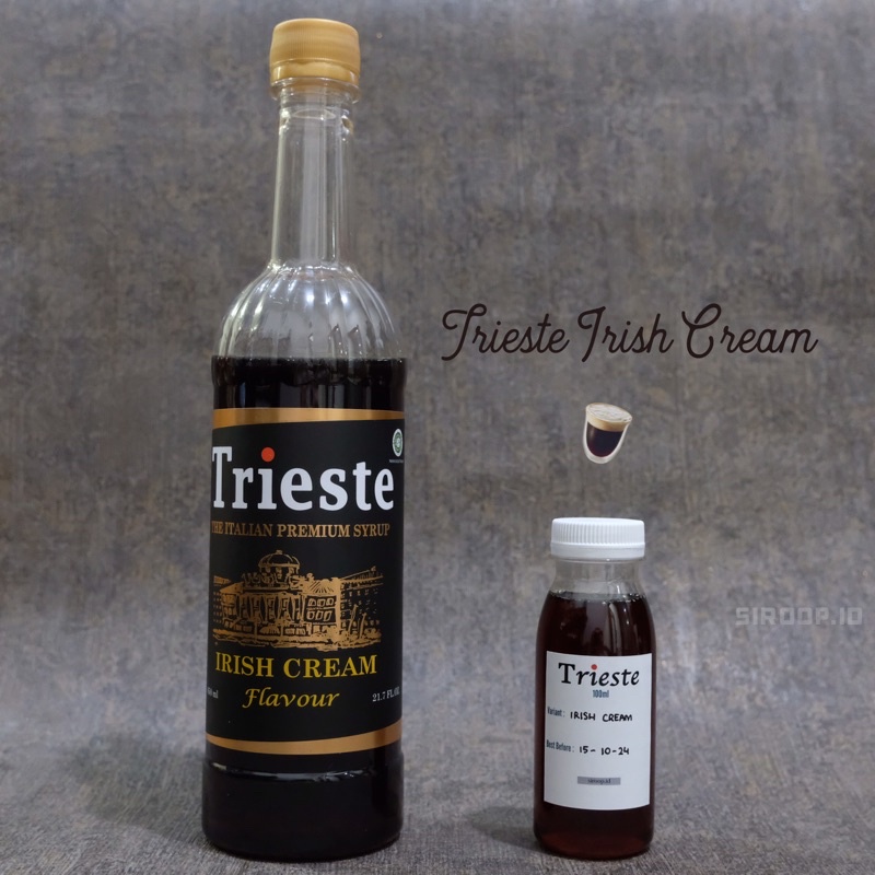 Jual Repack Trieste The Italian Premium Syrup Irish Cream (30ml,75ml ...