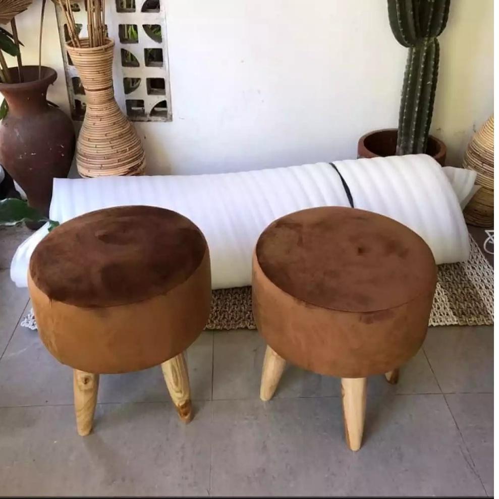 Jual PRODUCT TERKECE BELI 3 GRATIS MINI GOLD STOOL SOFA BULAT MINIMALIS ...