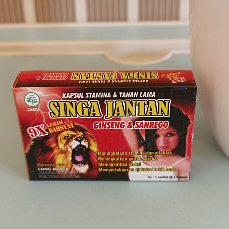 Jual KAPSUL STAMINA SINGA JANTAN OBAT KUAT & TAHAN LAMA (1 Sachet isi 2 Kapsul) | Shopee Indonesia