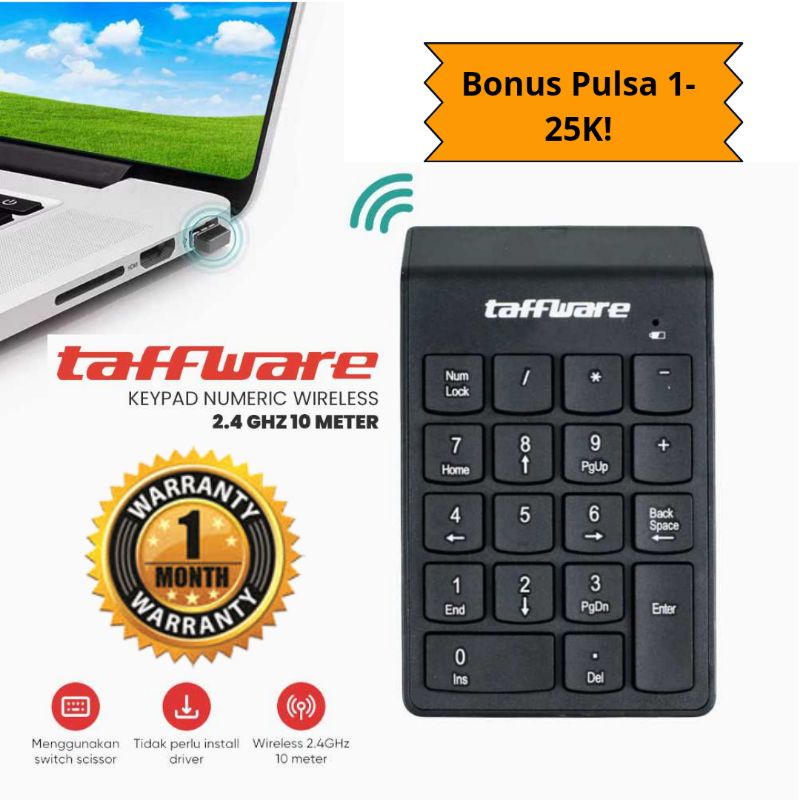 Jual Keyboard Numeric Numpad Keypad Tombol Angka Nomor Wireless ...