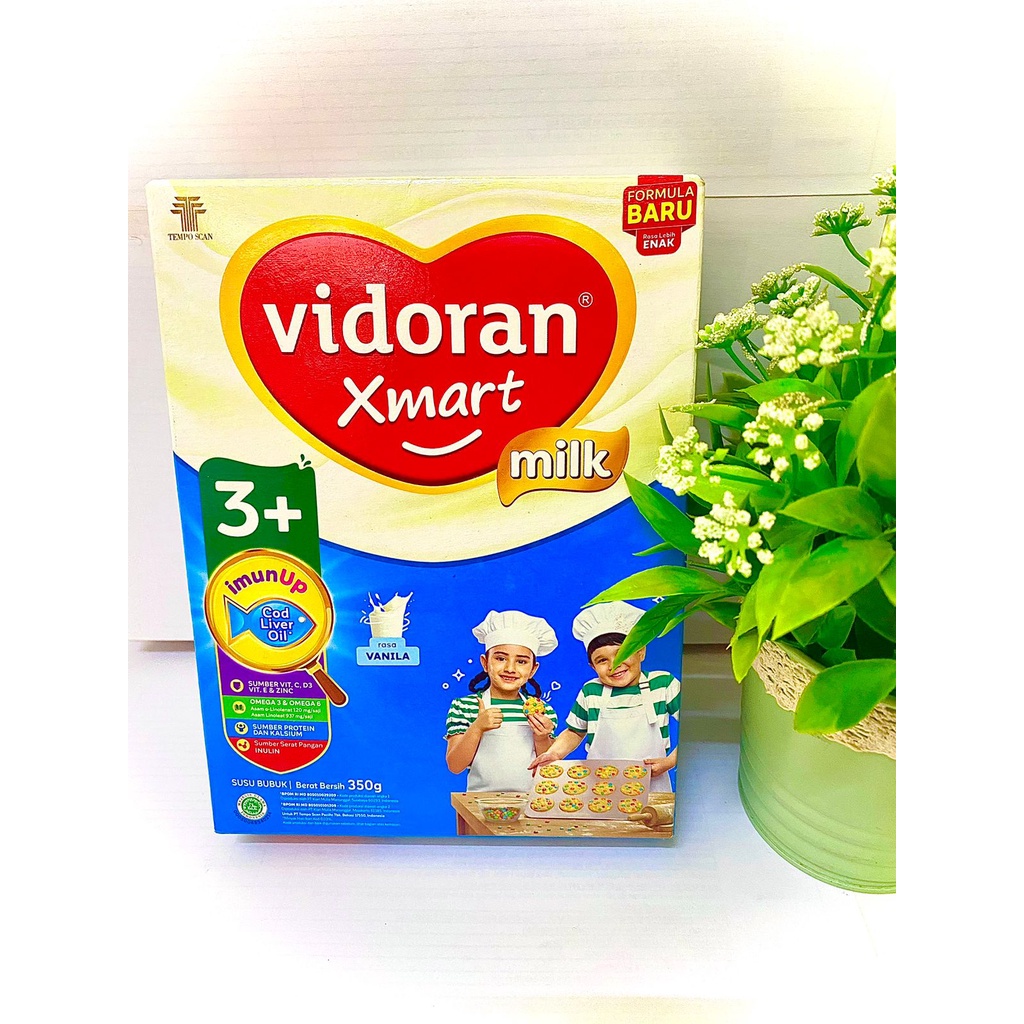 Jual Susu VIDORAN XMART 3 Plus IMUN UP 350 gr Vanilla Madu | Shopee ...