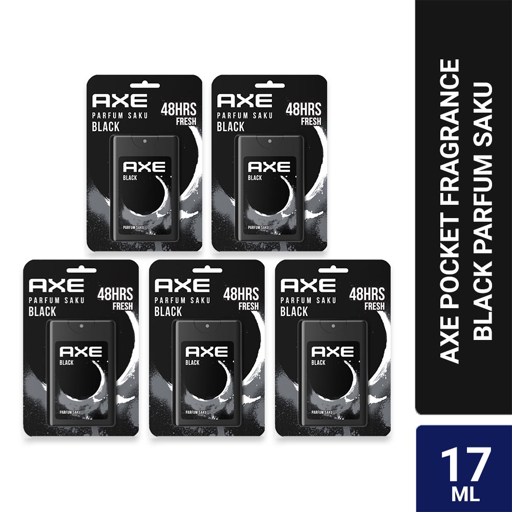 Jual Axe Pocket Fragrance Black Parfum Saku 17ml x 5 pack | Shopee Indonesia
