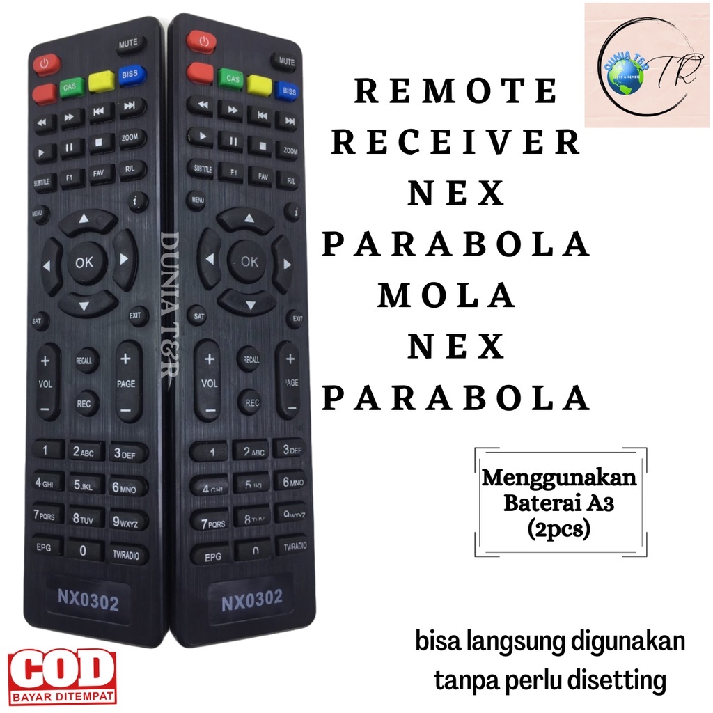Jual Remot / Remote Receiver Nex Parabola Mola Kuning Nex Parabola ...