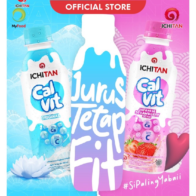 Jual Ichitan Yoghurt Calvit Original & Japanese strawberry 250ml | Shopee Indonesia