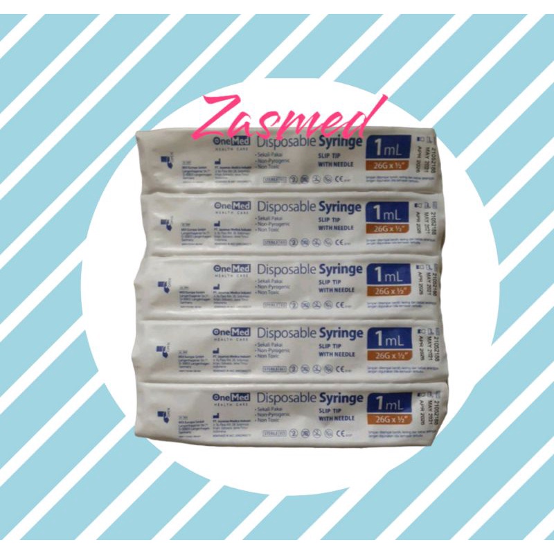 Jual spuit 1cc onemed ecer/ syringe 1cc onemed | Shopee Indonesia