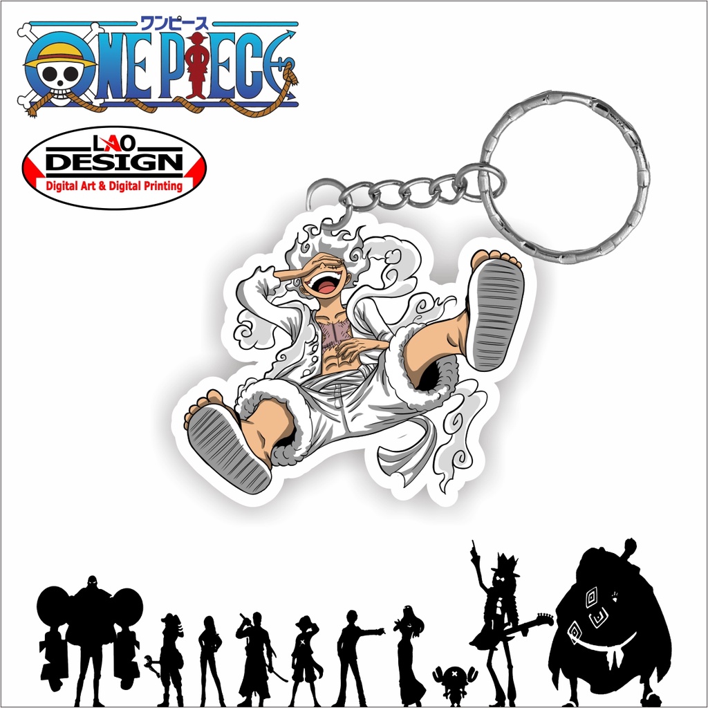 Jual Gantungan Kunci Luffy Gear 5 - Gantungan Kunci Akrilik One Piece ...