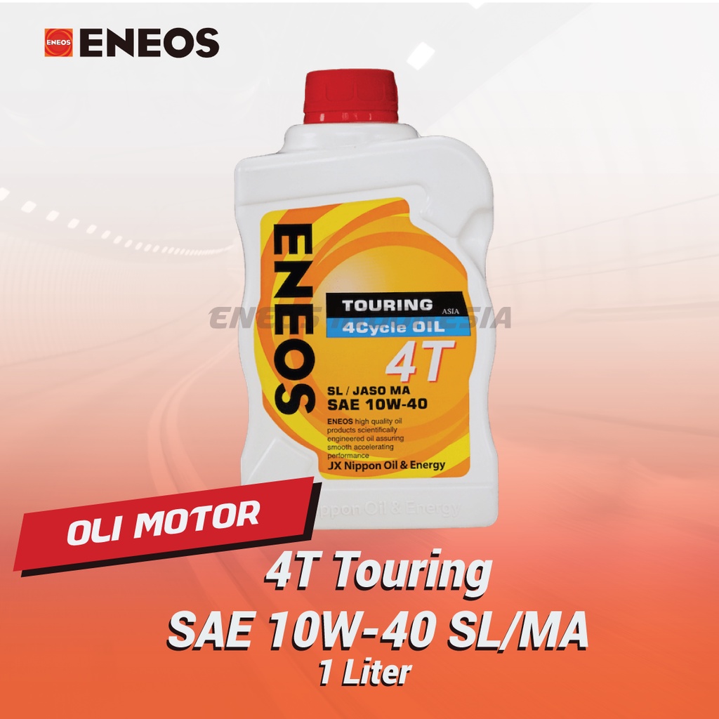 Jual Oli Motor ENEOS 4T Touring SAE 10W-40 SL/MA 1 Liter | Shopee Indonesia