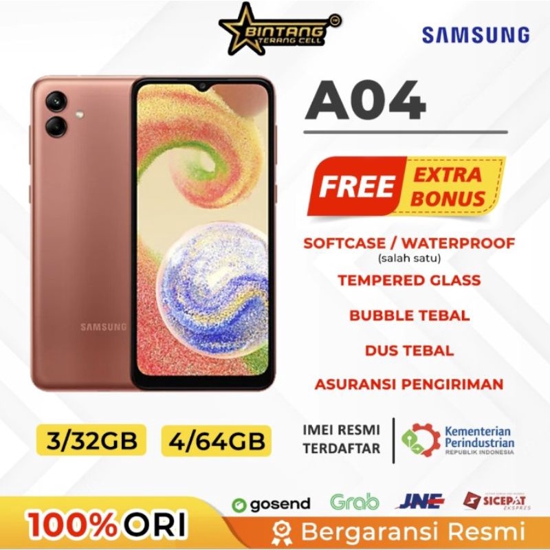 Jual SAMSUNG GALAXY A04 galaxy a04 RAM 4/64GB - ram 3/32GB extended 4Gb ...