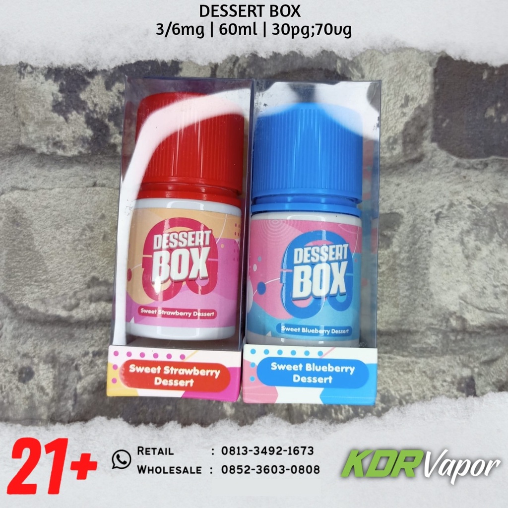 Jual Dessert Box 60ML 3MG 40/60 Cukai 2022 Sweet Blueberry Strawberry ...