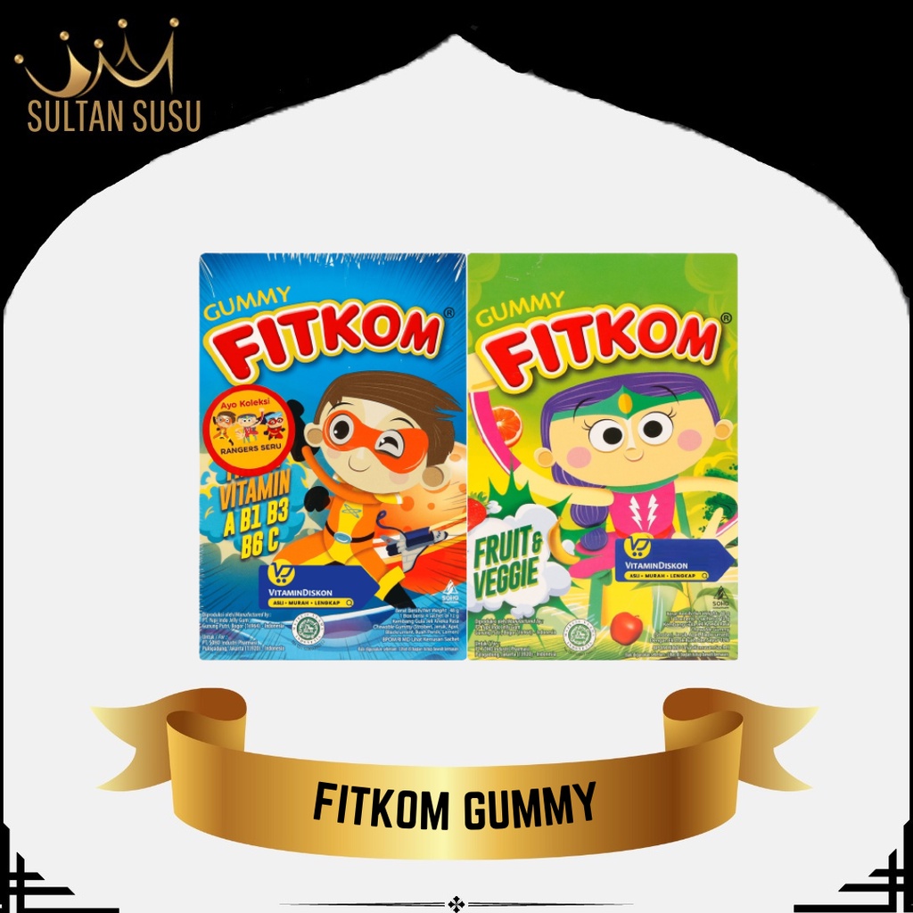 Jual Fitkom Gummy / Multivitamin / Daya Tahan Tubuh/Sultansusu | Shopee ...