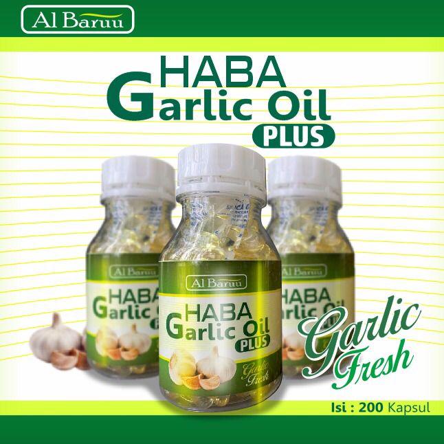 Jual Haba Garlic Oil Al Barru - isi 200 kapsul - 200 kps habba garlic ...