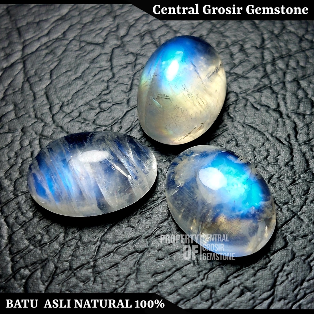 Jual Biduri Bulan Air Laut Natural Moonstone Kristal Asli Batu Alami ...