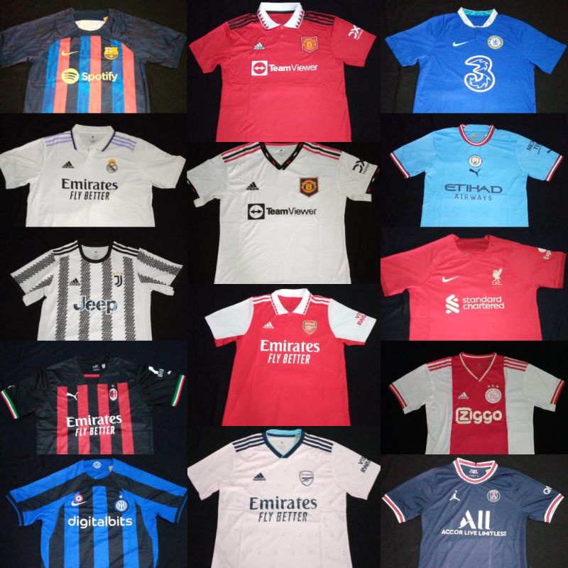 Jual JERSEY KLUB EROPA SEASON 2022 - 2023 | Shopee Indonesia