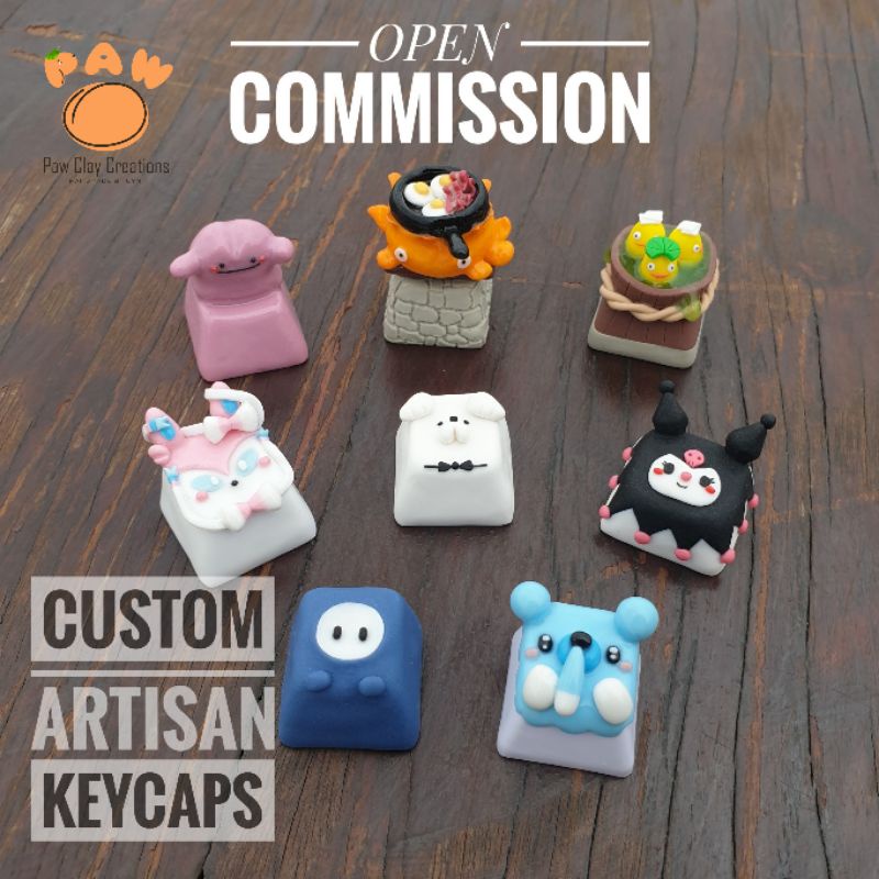 Jual Artisan Keycaps + BACA DESKRIPSI (harga bukan 10K) + custom ...
