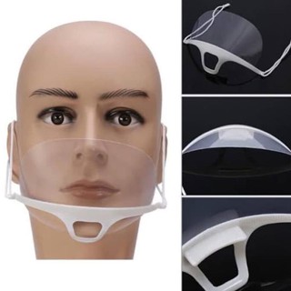 Jual Masker chef Transparan Mika Restoran Koki Masak Penutup Mulut MUA ...
