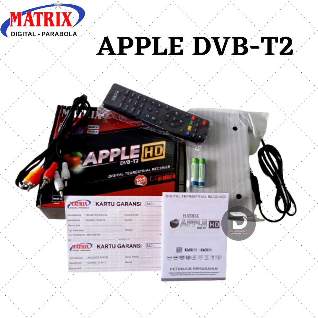 Jual STB Matrix Apple Merah / Set Top Box Tv Digital Matrix DVB T2 ...