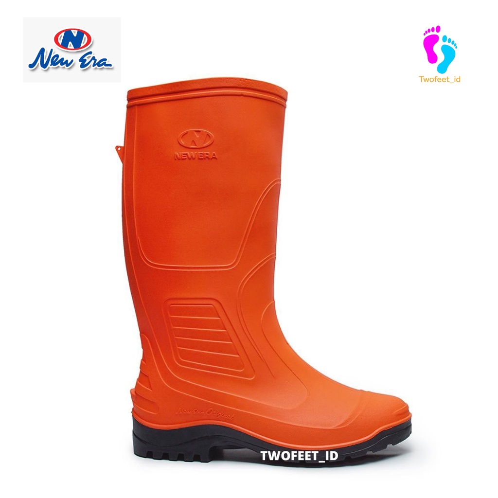 Jual Sepatu Boot New Era Orange Size 38 - 43 - Sepatu Proyek New era ...