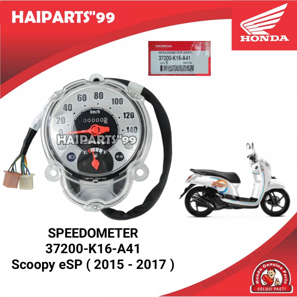 Jual Speedometer Assy Spedo Meter Kilo Meter Km Assy Honda Scoopy Esp - Original Honda ...