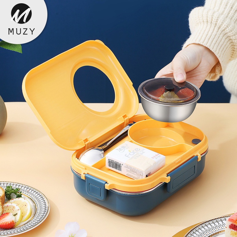 Jual MUZY Kotak Makan Tempat Bekal Anak Tempat Nasi dan Lauk Tempat ...