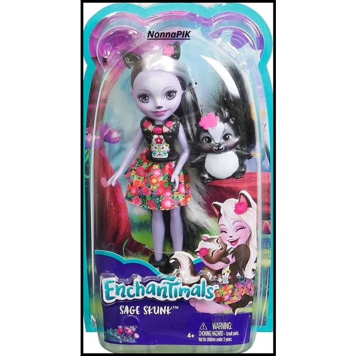 Jual Enchantimals Sage Skunk And Caper Doll Set | Shopee Indonesia