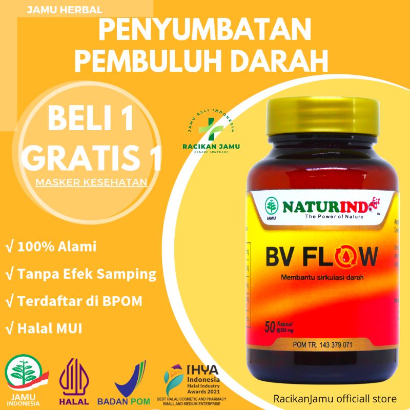Jual BV FLOW Kapsul Jamu Bersih Darah Mengatasi Darah Kotor Membuang ...