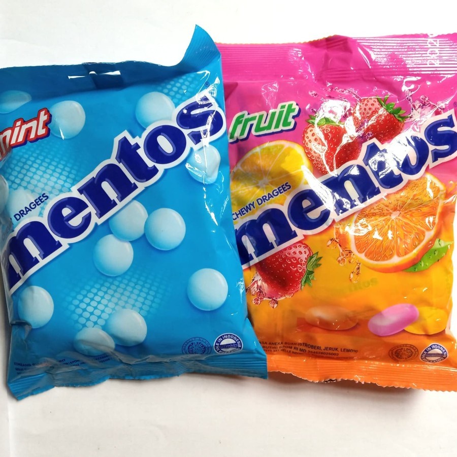 Jual Mentos Permen Rass Mint / Buah 135 gram 50 butir | Shopee Indonesia