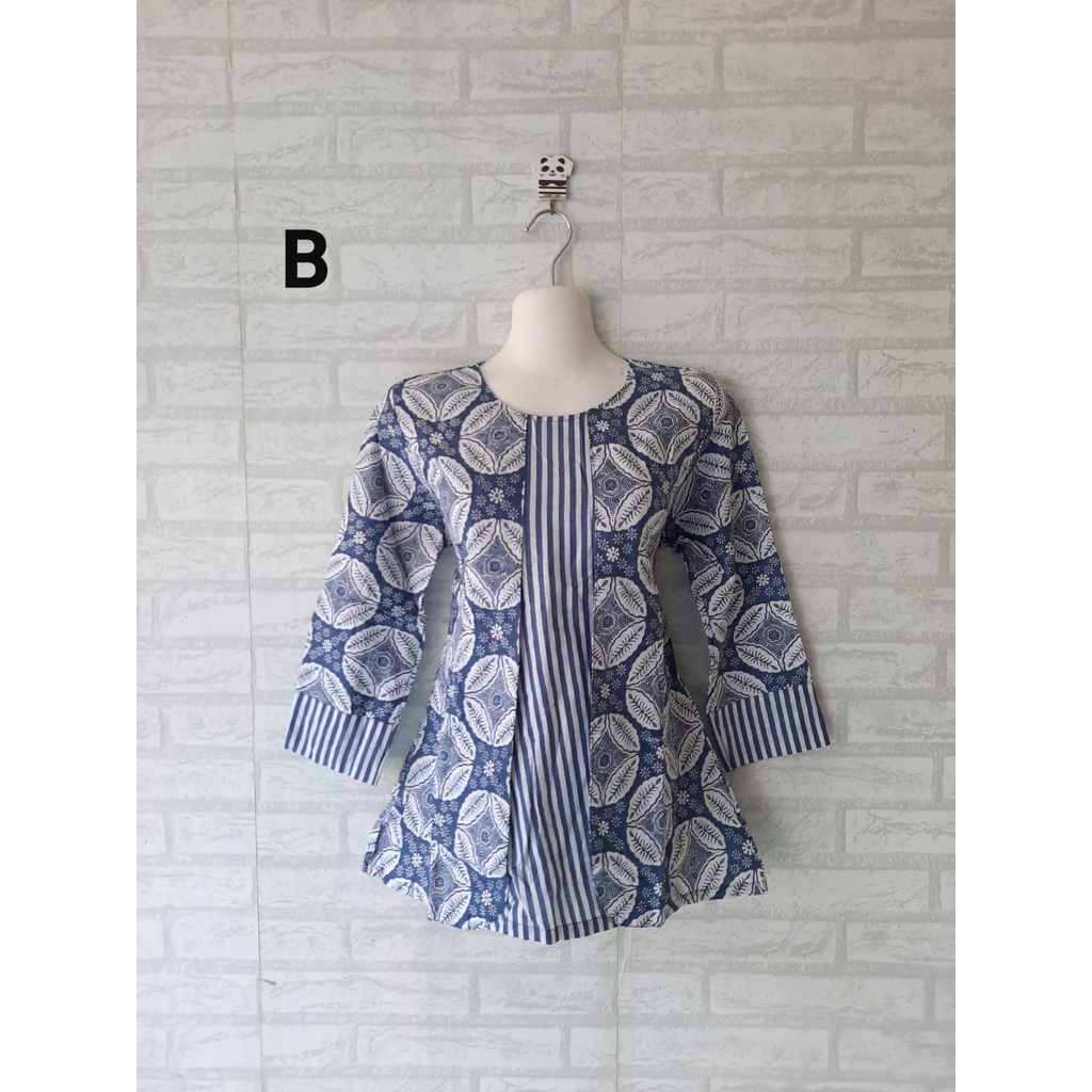 Jual blouse batik kerja model bolero | Shopee Indonesia
