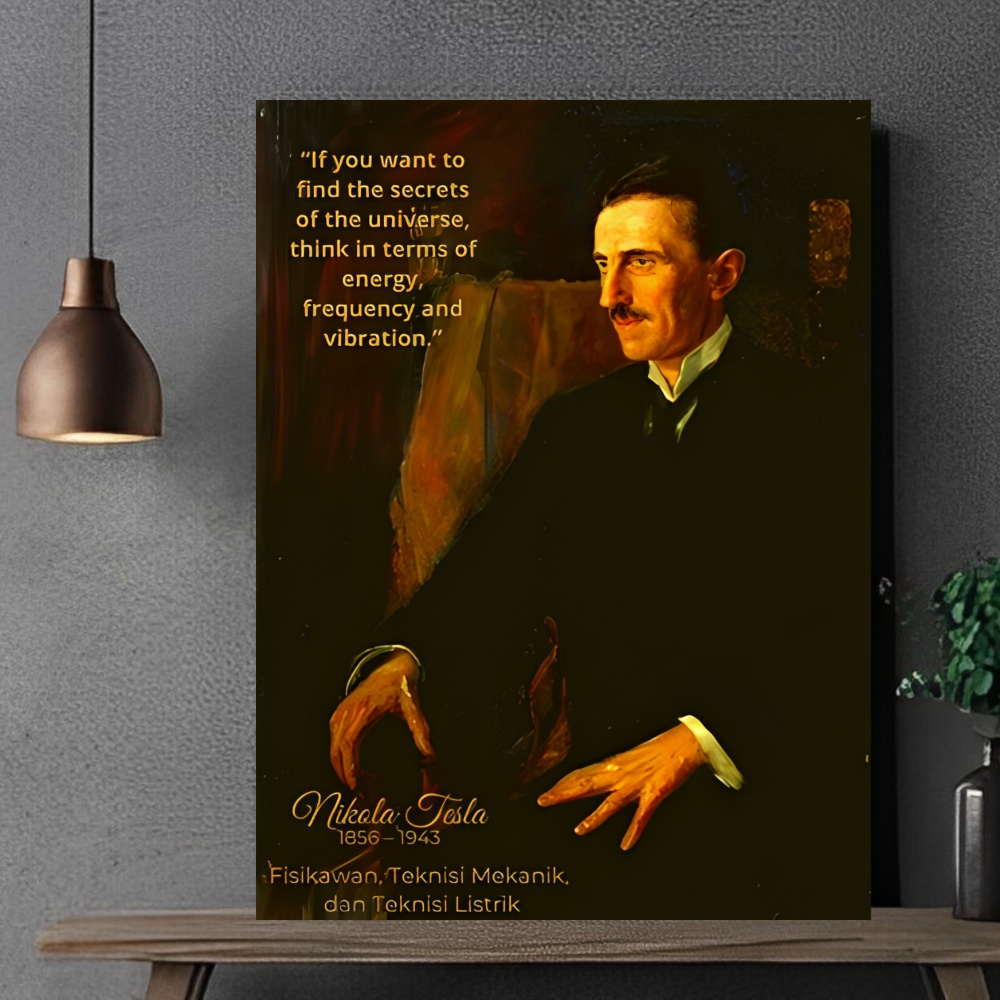 Jual POSTER ILMUWAN TERKENAL DUNIA NIKOLA TESLA / HIASAN DINDING ...