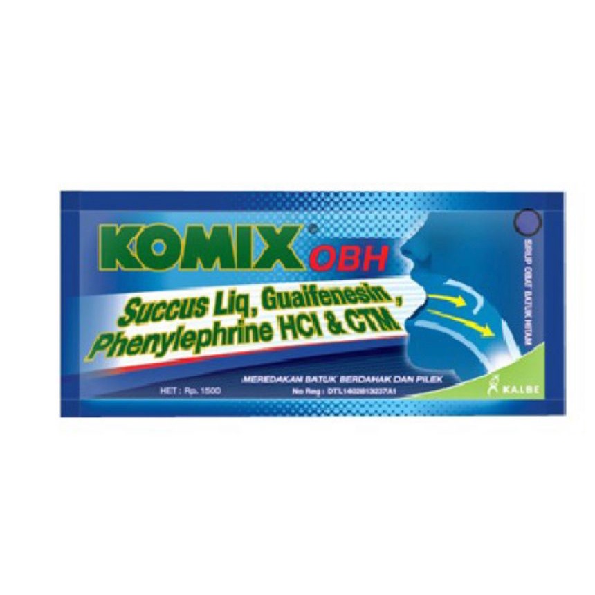 Jual KOMIX DEWASA / OBH / OBAT BATUK HERBAL / KEMASAN SACHET / 10 ...