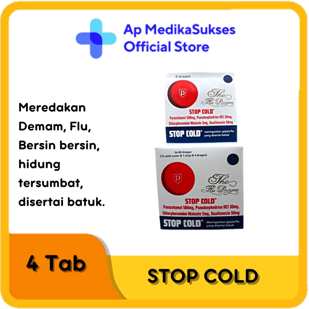 Jual Stop Cold Strip 4 Tablet - Obat Flu dan Batuk | Shopee Indonesia