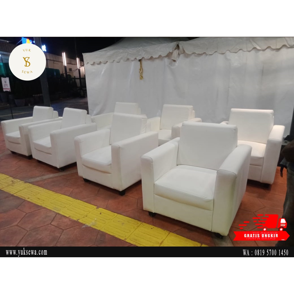 Jual Sewa Sofa VIP Single Warna Putih dan Hitam Luxury Jabodetabek ...