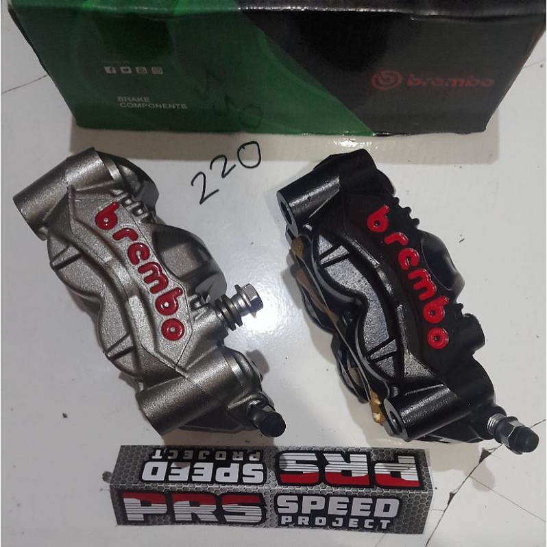 Jual kaliper brembo gp4rs m50 p100 hitam grey bukan gp4rx | Shopee Indonesia