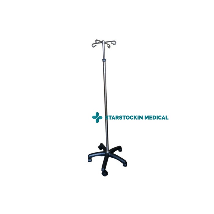 Jual Tiang Infus Kaki 5 dan 4 Gantungan Stainless Steel Onemed | Shopee ...