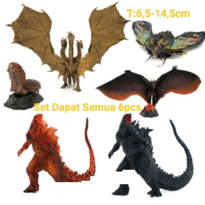 Jual Action Figure Monster Godzilla Figur Godzila Figure Mothra Gidorah ...