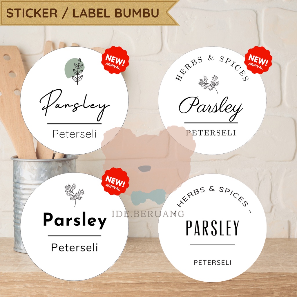 Jual Sticker Bumbu / Sticker Tutup Botol Bumbu / Sticker Tutup Botol ...