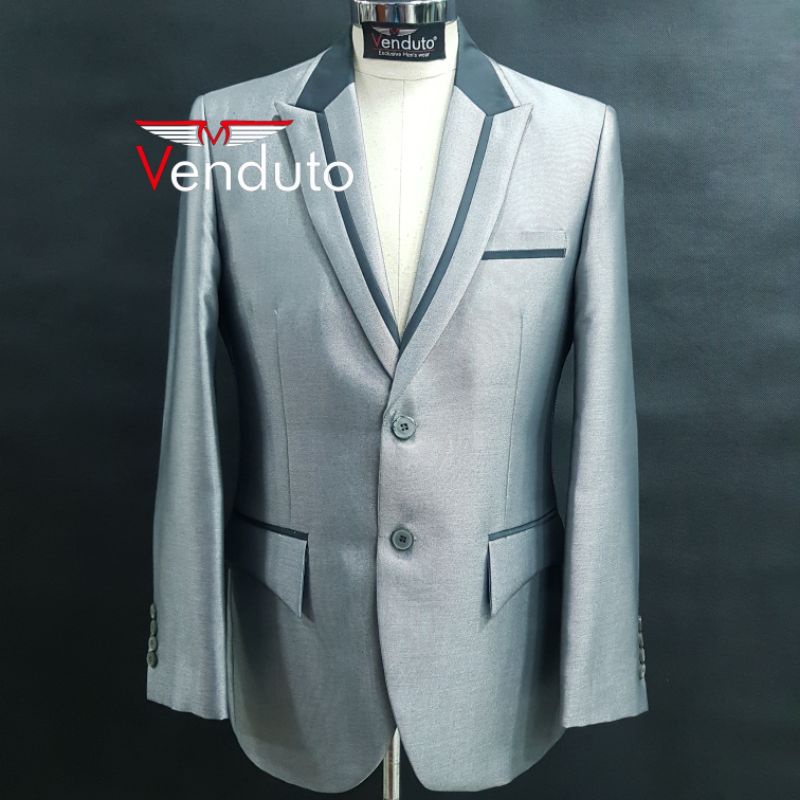 Jual Jas Wedding Pria Silver / Jas nikah pria warna silver / Jas silver ...