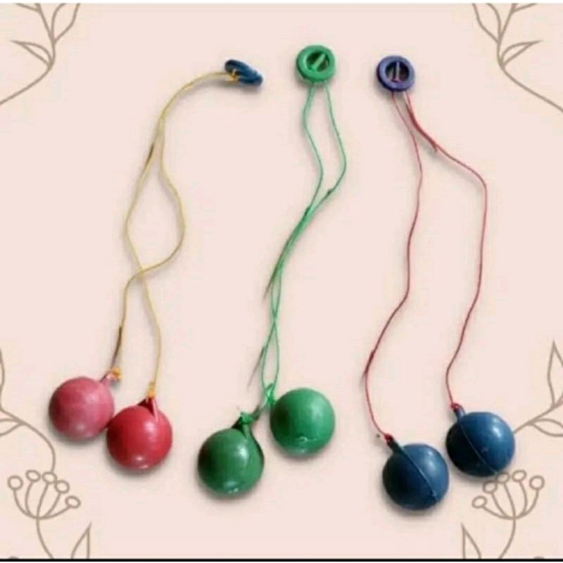 Jual mainan viral Tik Tok/ Tek Tek/ Etek Etek Mainan Jadul Bola Warna ...