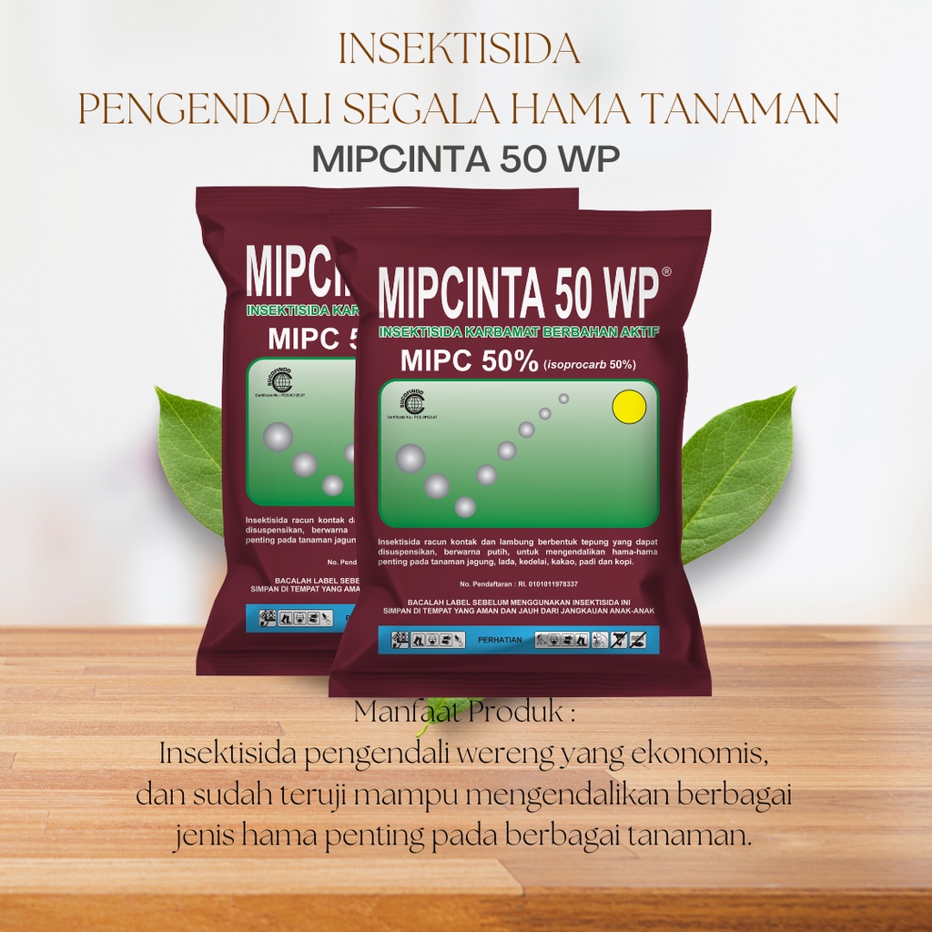 Jual INSEKTISIDA MIPCINTA 50 WP || RACUN SEMUT || HAMA WERENG || HAMA ...